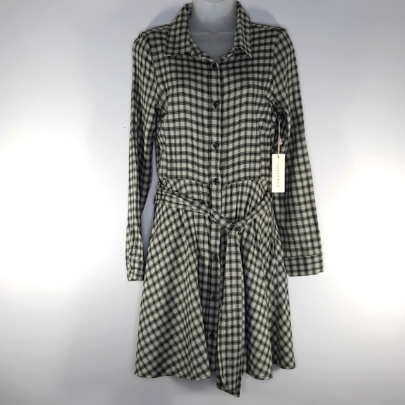 Copper Key | Dresses | Nwt Copper Key Greenblack Plaid Dress Sz S ...